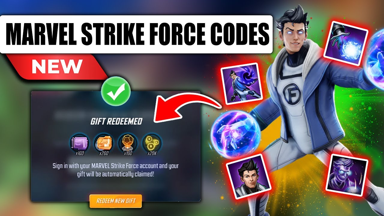 MARVEL STRIKE FORCE CODES 2025 - FREE REWARDS MARVEL STRIKE FORCE - YouTube