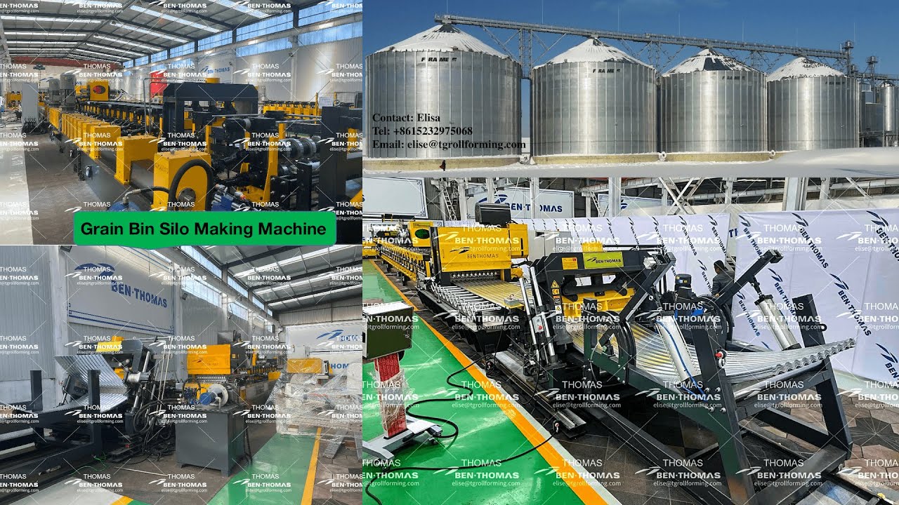 grain silo panel equipment | Silo side wall machine | silo corrugated ...