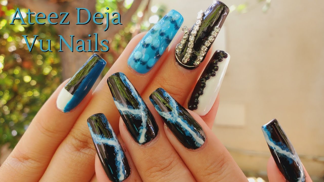Ateez Deja Vu Inspired Nails - YouTube