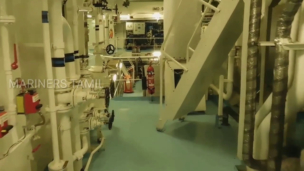 FULL TOUR OF ENGINE ROOM IN BULKCARRIER - YouTube