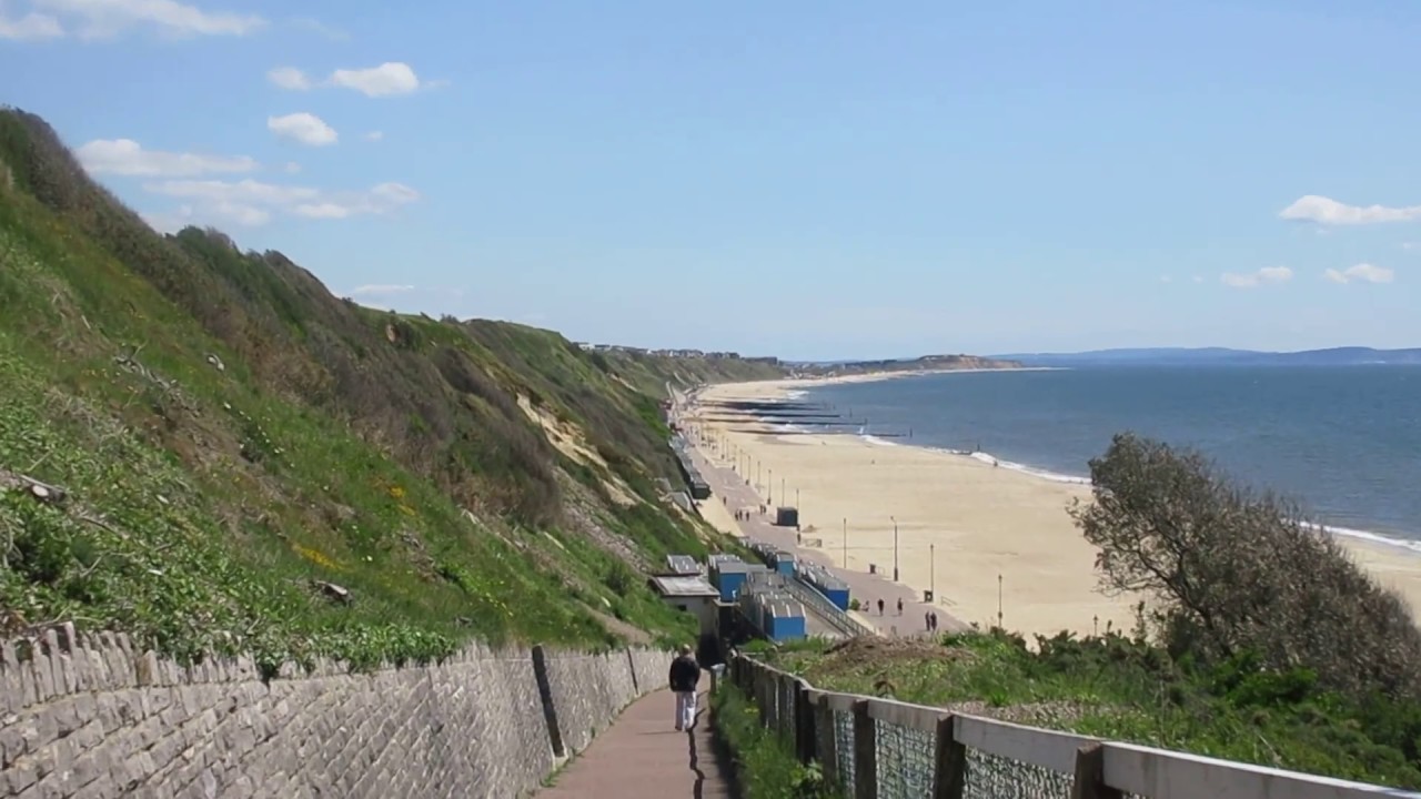 Bournemouth Coastline Short Walk, England - YouTube