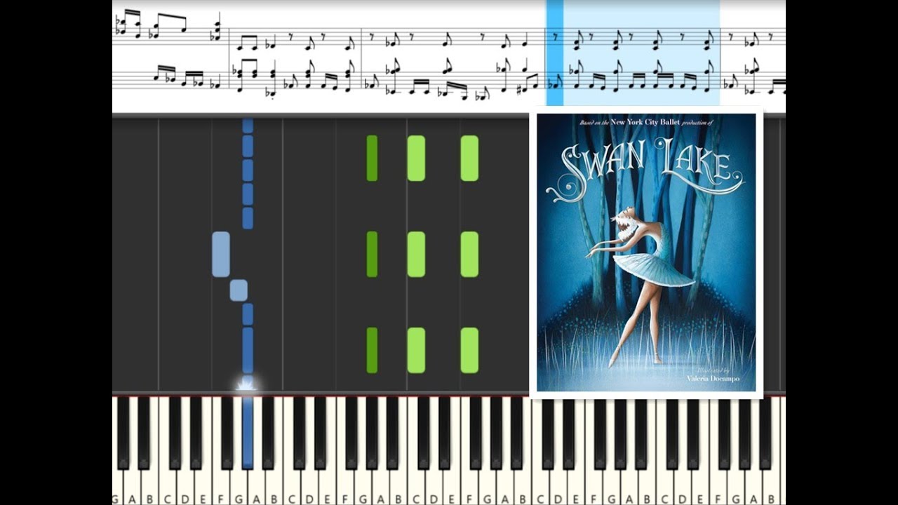 How to play swan lake on piano | easy piano tutorial with sheet music ...