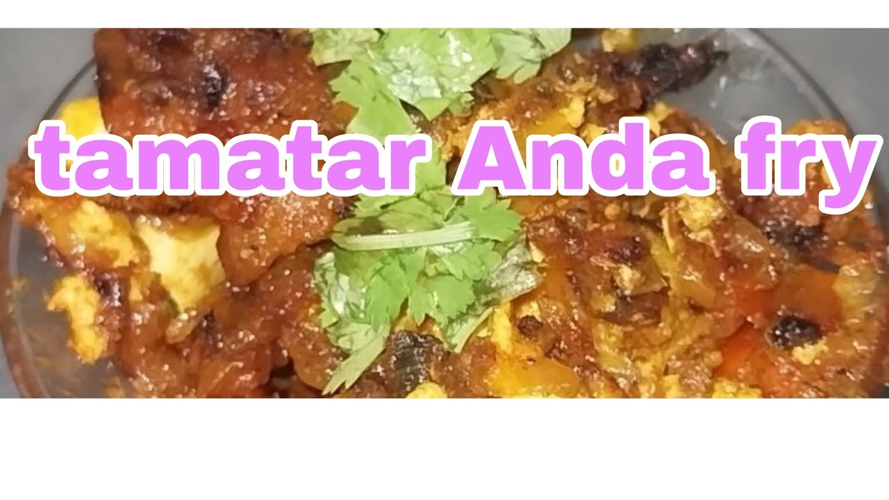 Recipe tamatar Anda fry - YouTube
