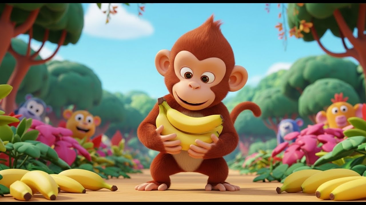 El Mono Que Amaba Los Plátanos | Mejores Rimas Infantiles y Canciones ...