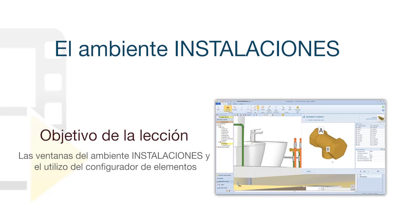 Tutorial de Edificius MEP - El ambiente INSTALACIONES - ACCA software - YouTube