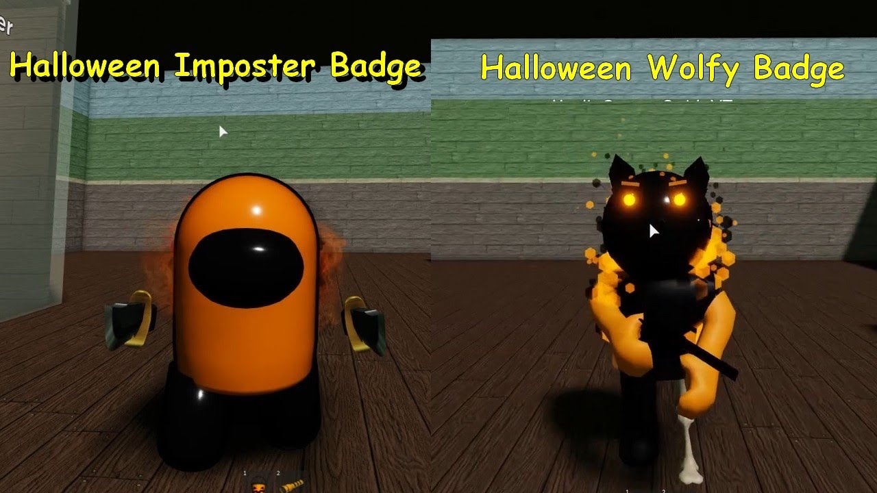 Halloween Wolfy + Halloween Imposter Badges | Piggy RP - 2 (Roblox Game ...