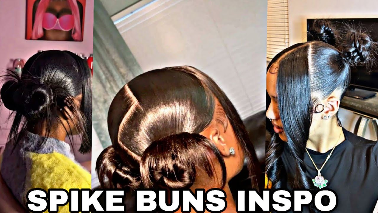 SPIKE BUNS INSPO|KELS♡!|#blackgirltiktok #spikebun - YouTube