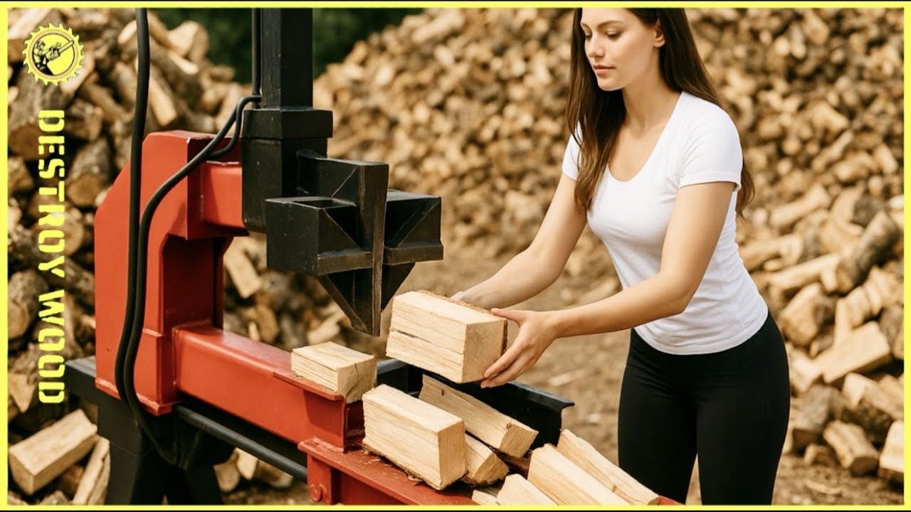 Mind-Blowing Tree Cutting with Heavy Machinery, Wood Chipper & Firewood ...