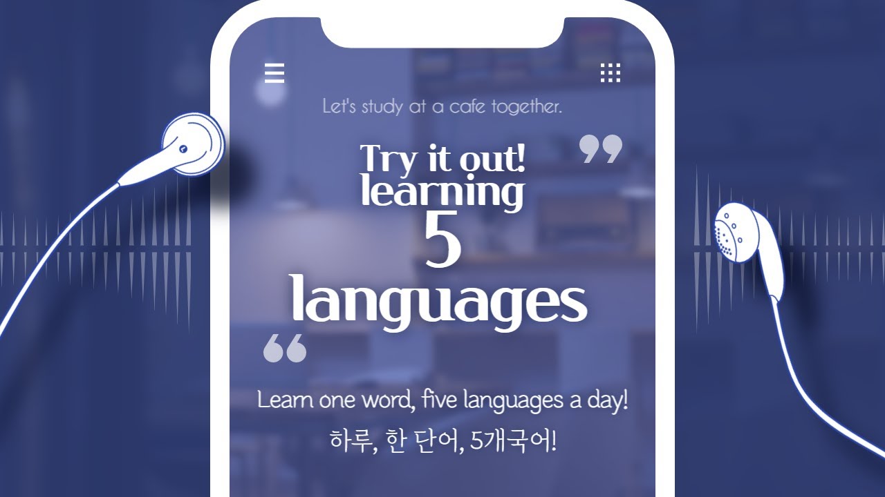Challenge 5 languages, one word a day! - YouTube