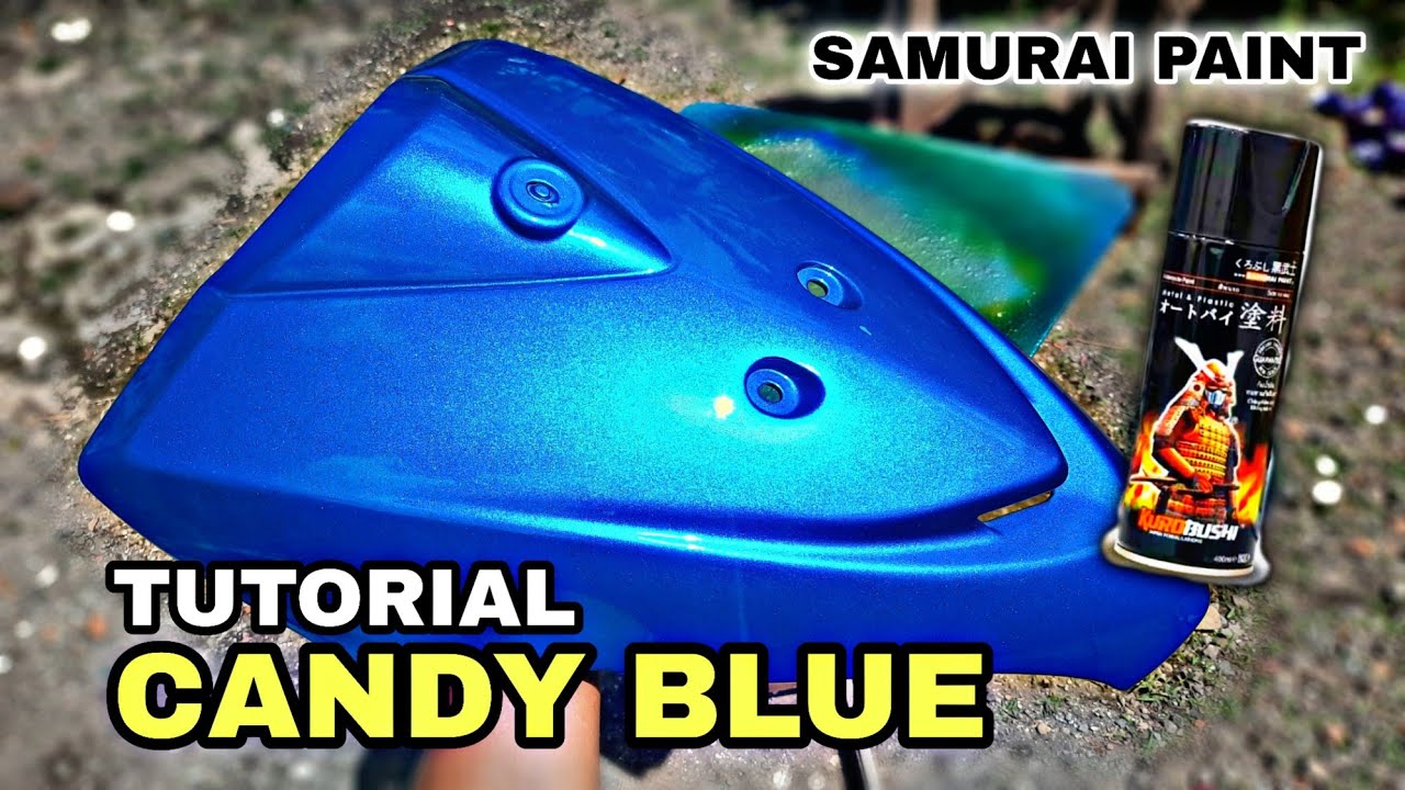TUTORIAL WARNA CANDY BLUE RELAXA || TC K822** AZURE LIGHT BLUE SAMURAI ...