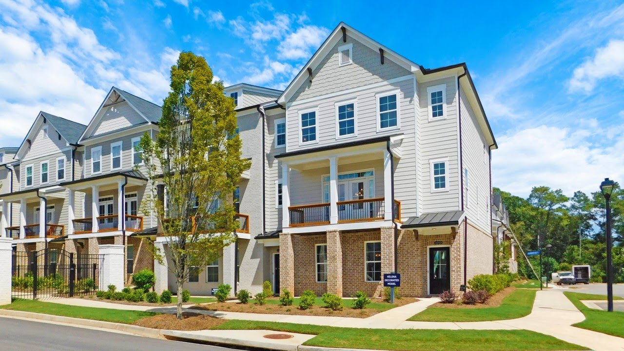 INSIDE A TOLL BROTHERS DECORATED MODEL TOWNHOME N. OF ATLANTA (SOLD OUT ...