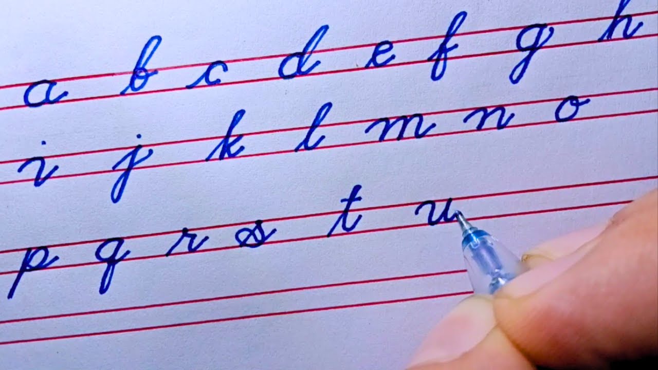 How to write cursive handwriting | Small Alphabet | cursive writing | # ...