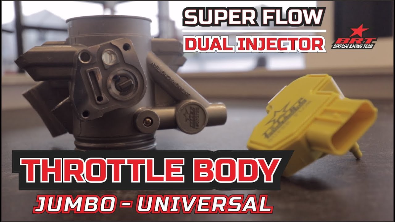 THROTTLE BODY JUMBO SUPER FLOW DUAL INJECTOR - YouTube