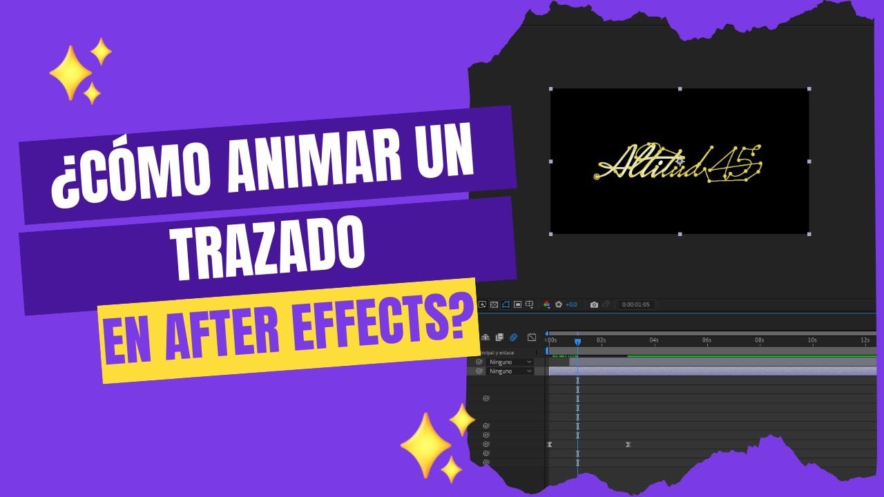 Animar un trazado para revelar un logo - YouTube
