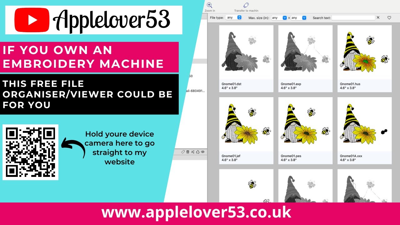 If you use an embroidery machine you need this stitch file viewer ...
