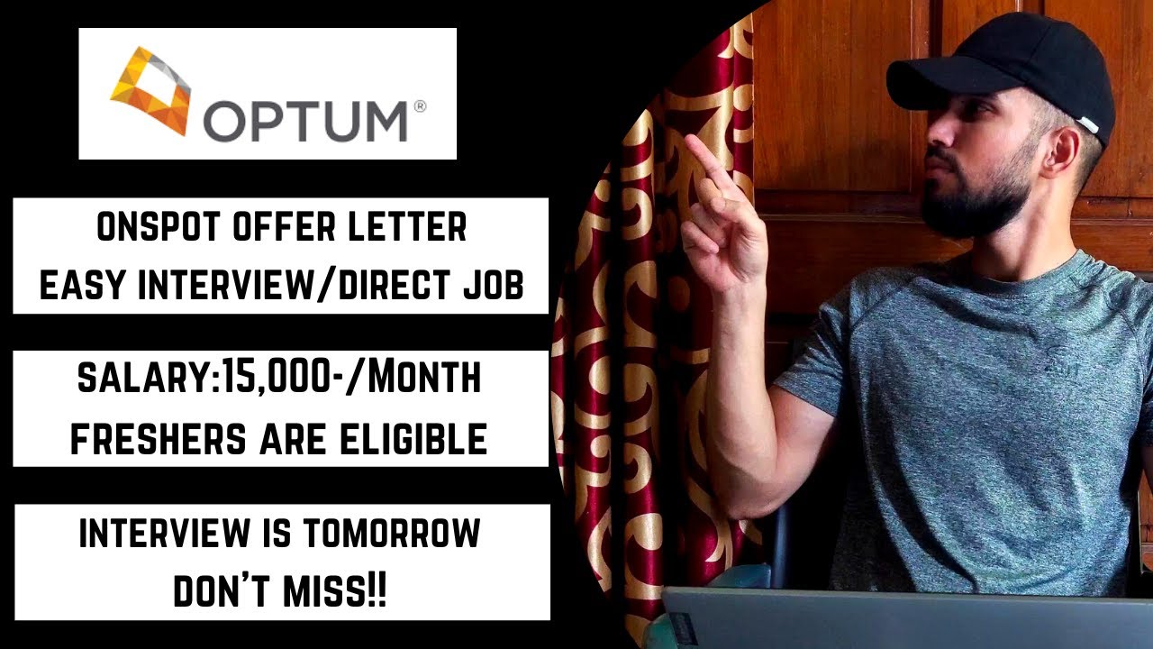 OPTUM ONSPOT OFFER LETTER JOB - YouTube