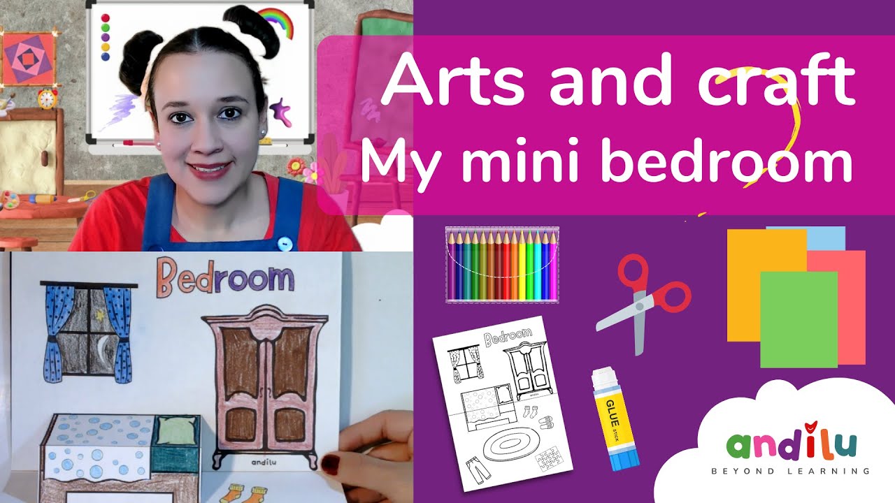 Bedroom 3d Paper Craft - Arts and Crafts for kids - YouTube
