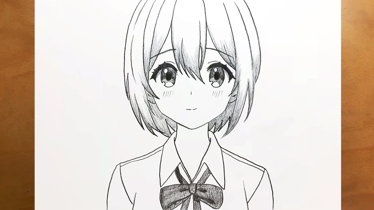 How to Draw a Cute Anime Girl Step by Step || Easy Anime Sketch ...