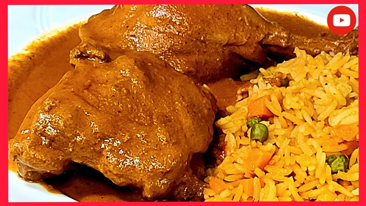 POLLO EN MOLE DE CACAHUATE | MOLE DE CACAHUATE CON POLLO - YouTube