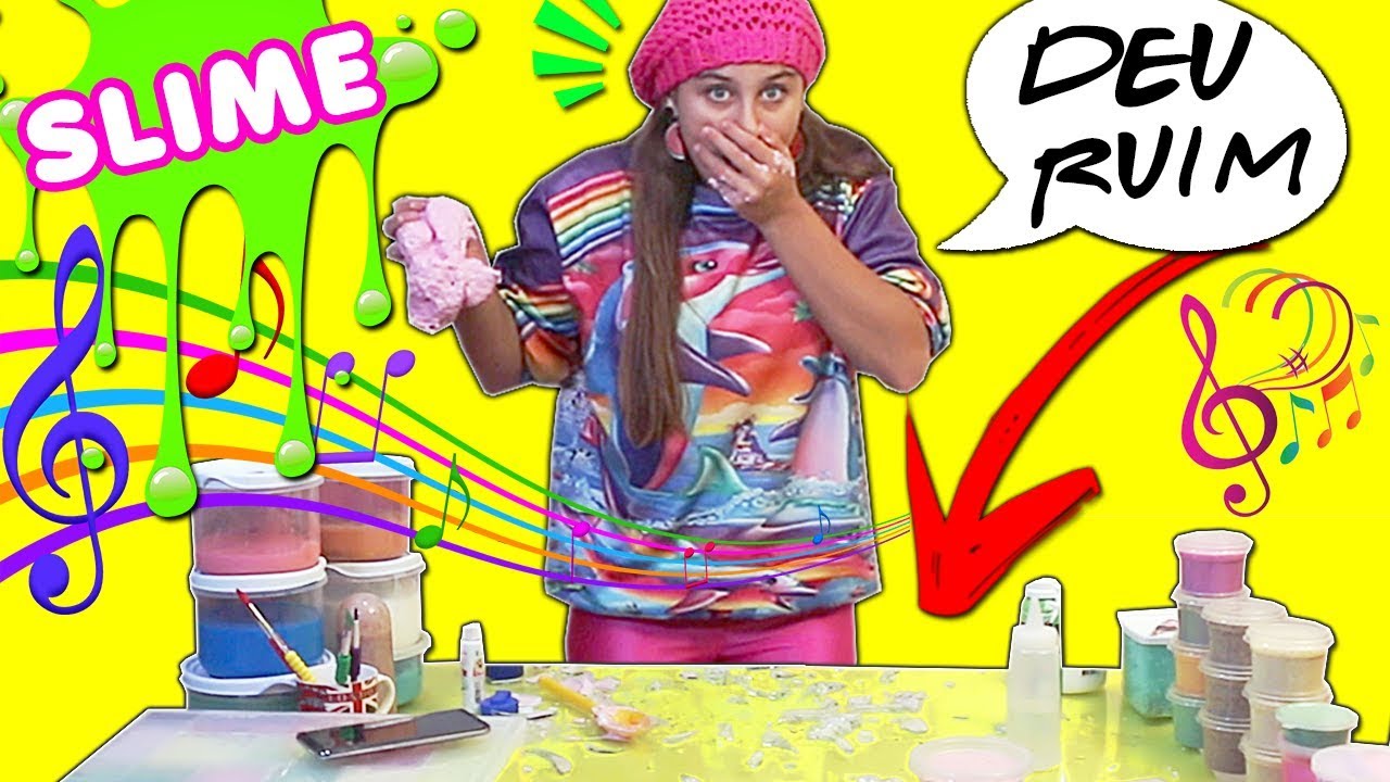DESAFIO SLIME DANÇANDO - DEU RUIM !! (SLIME DANCING CHALLENGE) - YouTube