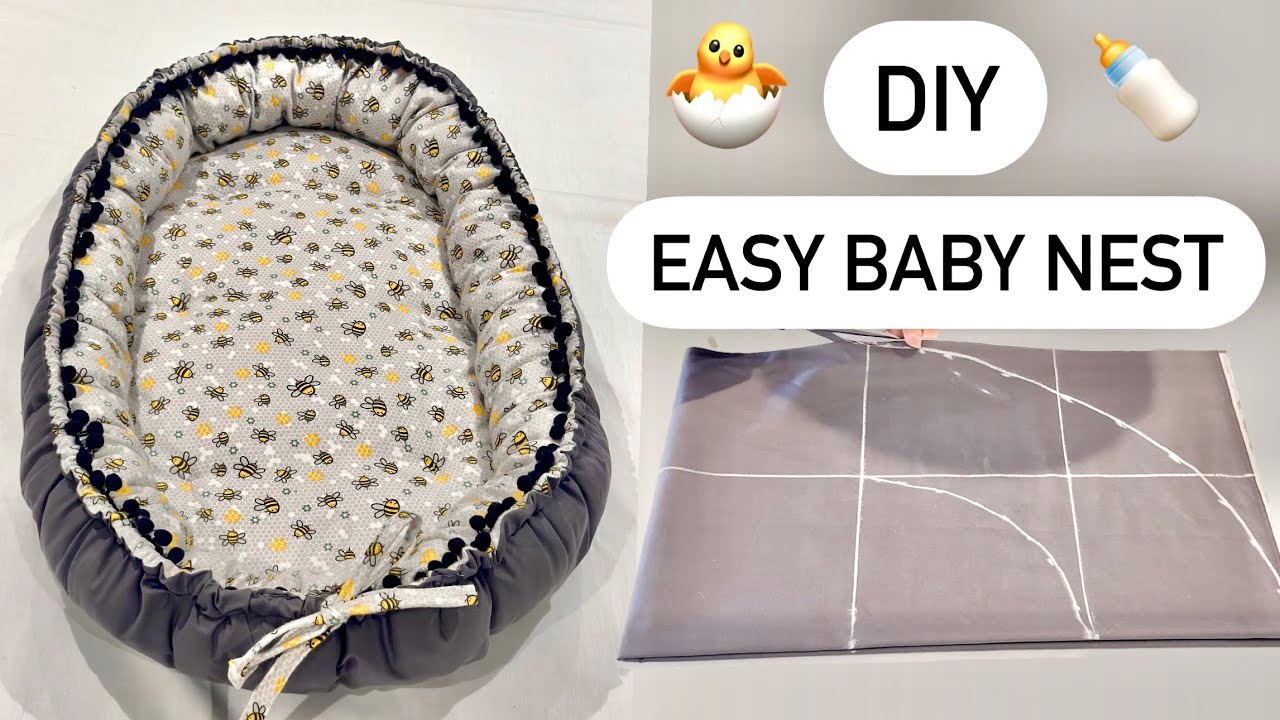 Sew Easy Baby Nest for newborn to sleep - YouTube