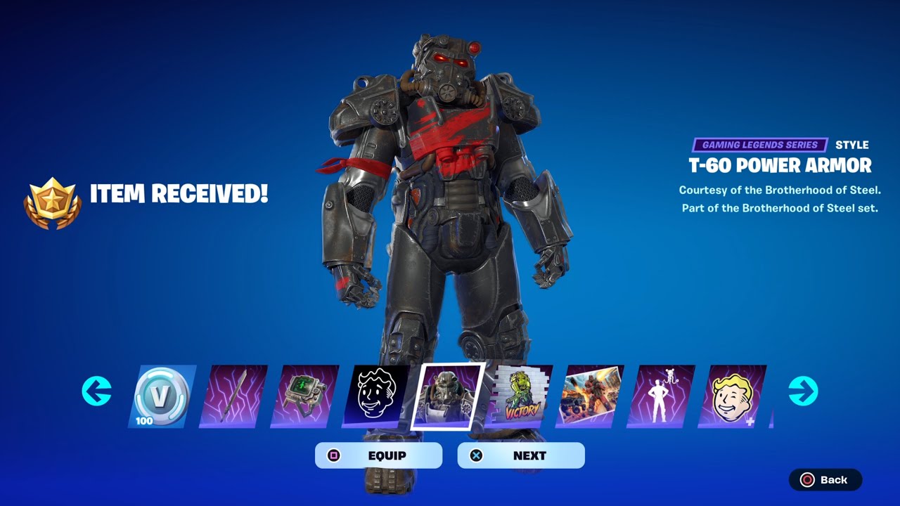 HOW TO GET BLACK KNIGHT T-60 POWER ARMOR SKIN IN FORTNITE! - YouTube