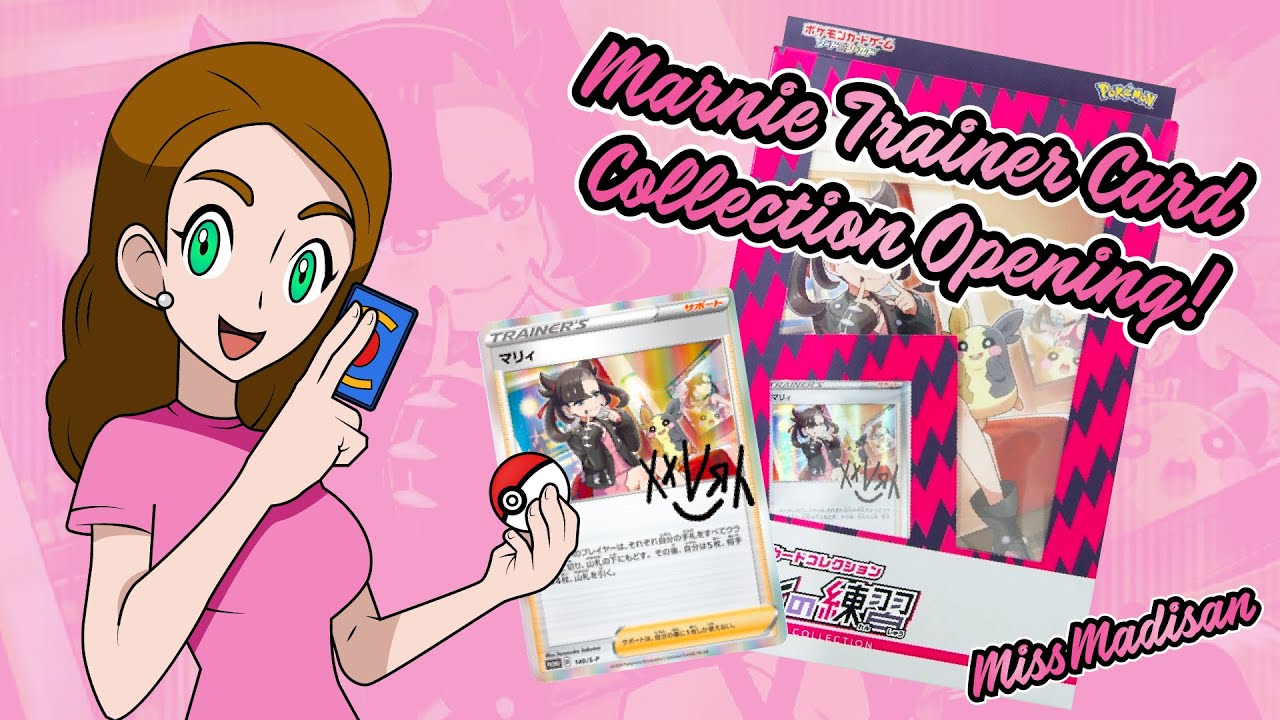 Marnie Trainer Card Collection Opening! - YouTube