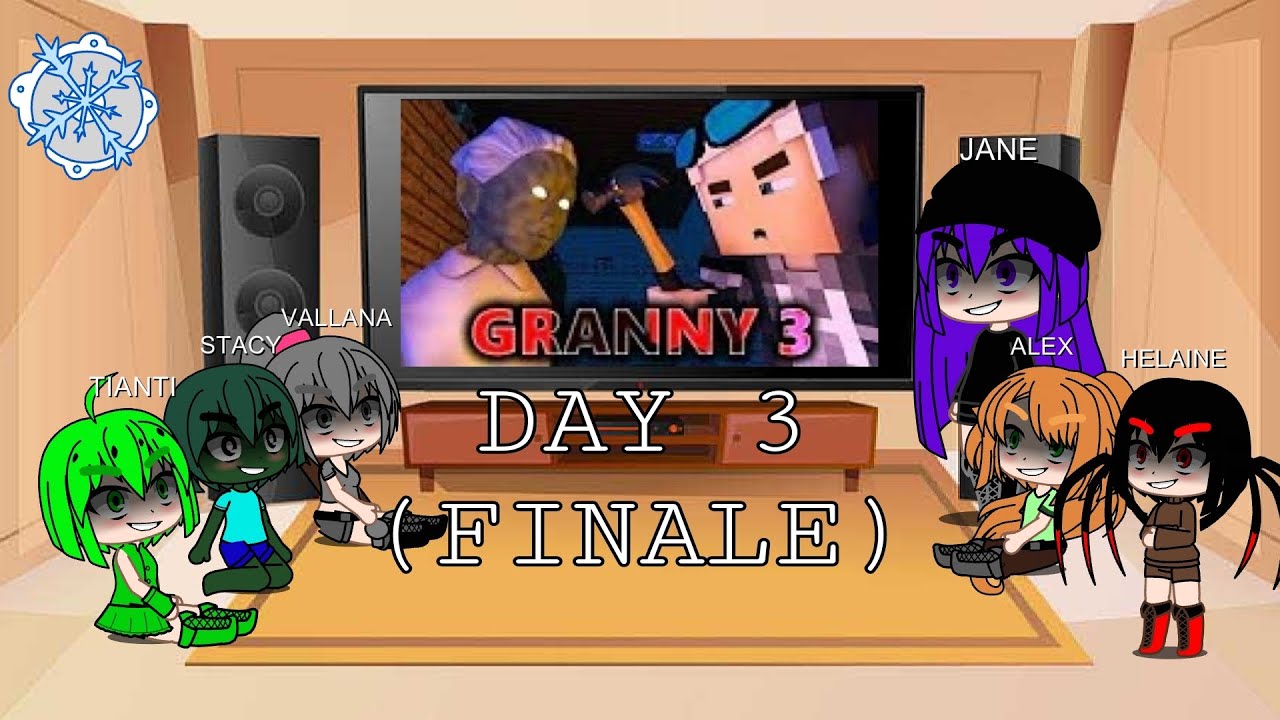 Gacha Club Overworld Mobs + Alex React Granny Vs Minecraft! Day 3 ...