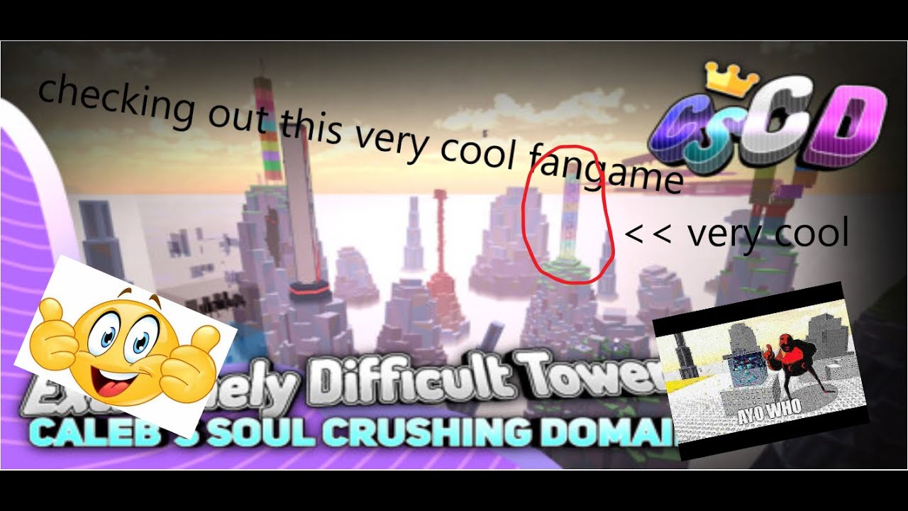 so, I tried caleb's soul crushing domain... (Roblox) - YouTube