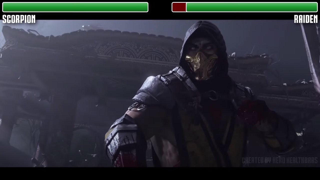 Scorpion vs. Raiden WITH HEALTHBARS | HD | Mortal Kombat 11 Trailer ...