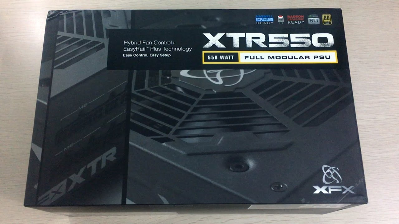 XFX XTR550 Powersupply Unboxing and Overview - Product by XFX Made by ...