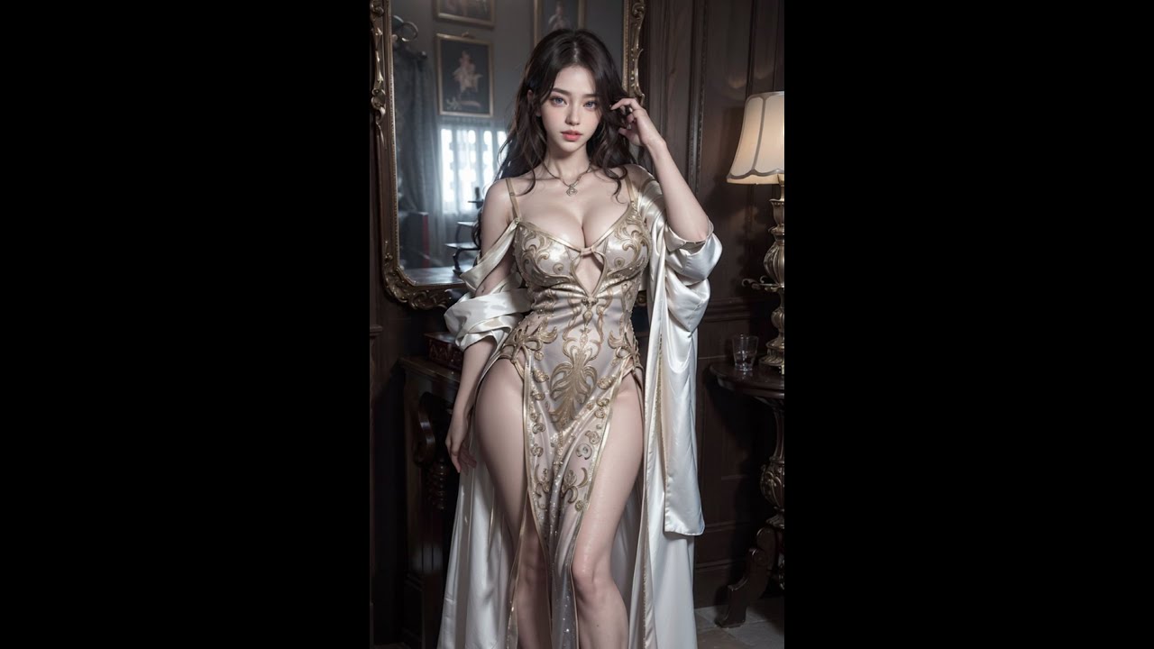 DDS AI LOOKBOOK 실크 드레스 화보 컨셉/silk dress pictorial concept - YouTube