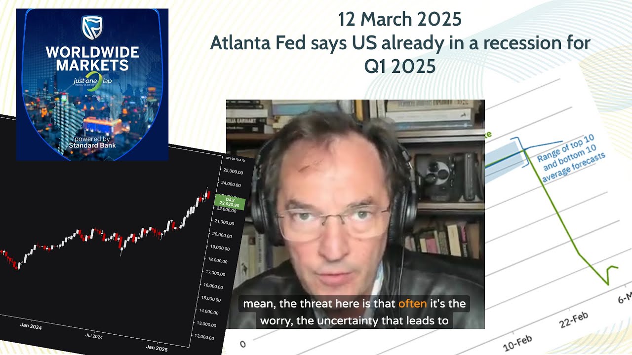 Atlanta Fed has the US already in recession for Q1 - YouTube