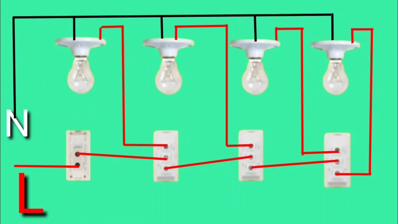 Two Way Switch Connection in Saudi Arabia|| Hospital Wiring Diagram ...