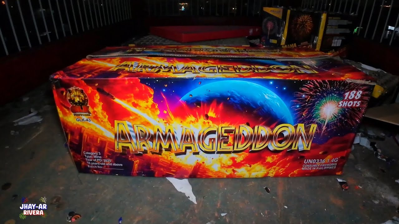 Armageddon 188 Shots by GLK Fireworks - Philippines New Year's Eve 2025 ...
