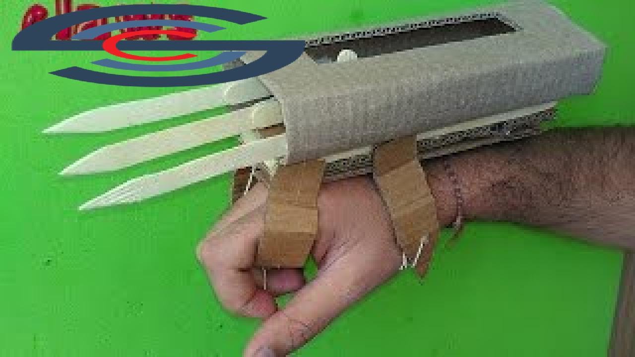 The best Videos - how to make X-MEN WOLVERINE hand claws - paper ...
