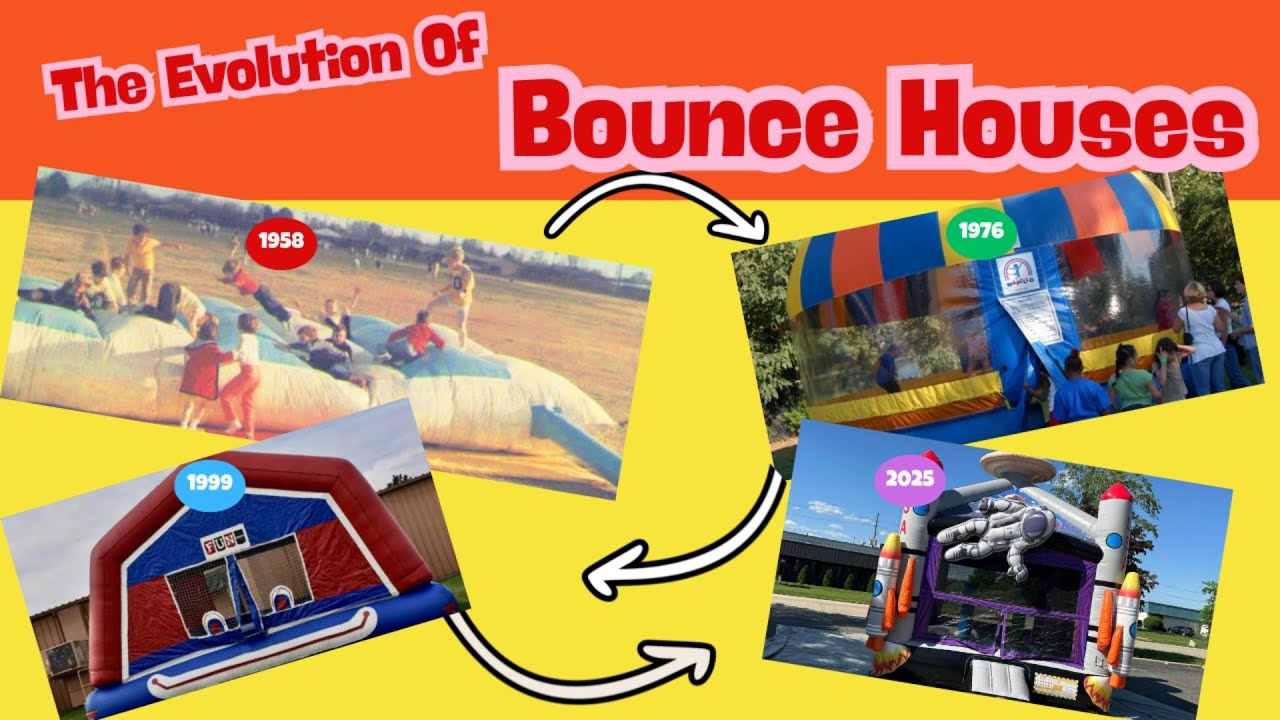 The Evolution of Bounce Houses! From 1958 to 2025! #bouncehouse #inflatables #evolution - YouTube