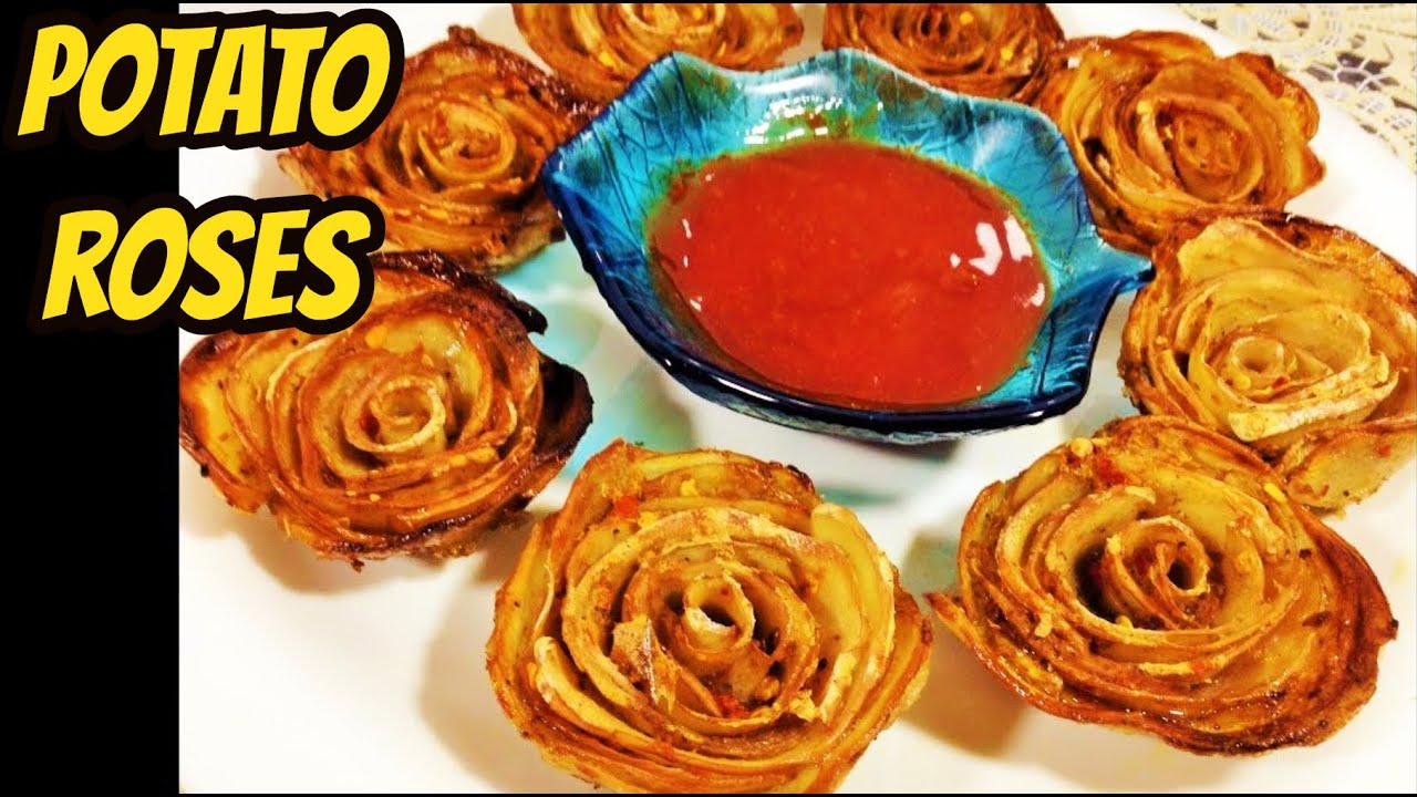 Potato Roses - How to Make Rose-Shaped Potato - YouTube