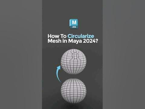 how to circularize mesh in Maya 2024? #mayatutorial #maya3d #3dmodeling #3d - YouTube