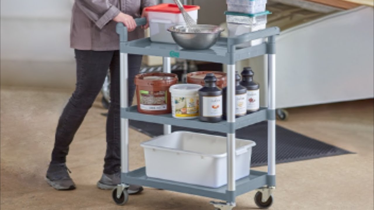 Hospital Food Cart Wheeled - Sound Effect - YouTube