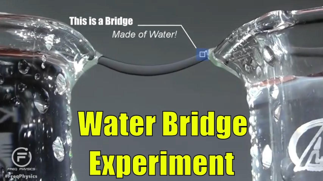 Freq Physics Electromagnetics Water Thread Bridge Demo - YouTube