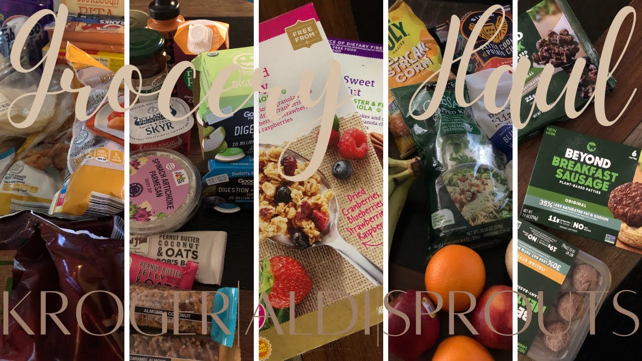 Grocery Haul| 2 Week Food Shop| Sprouts| Kroger| Aldi - YouTube