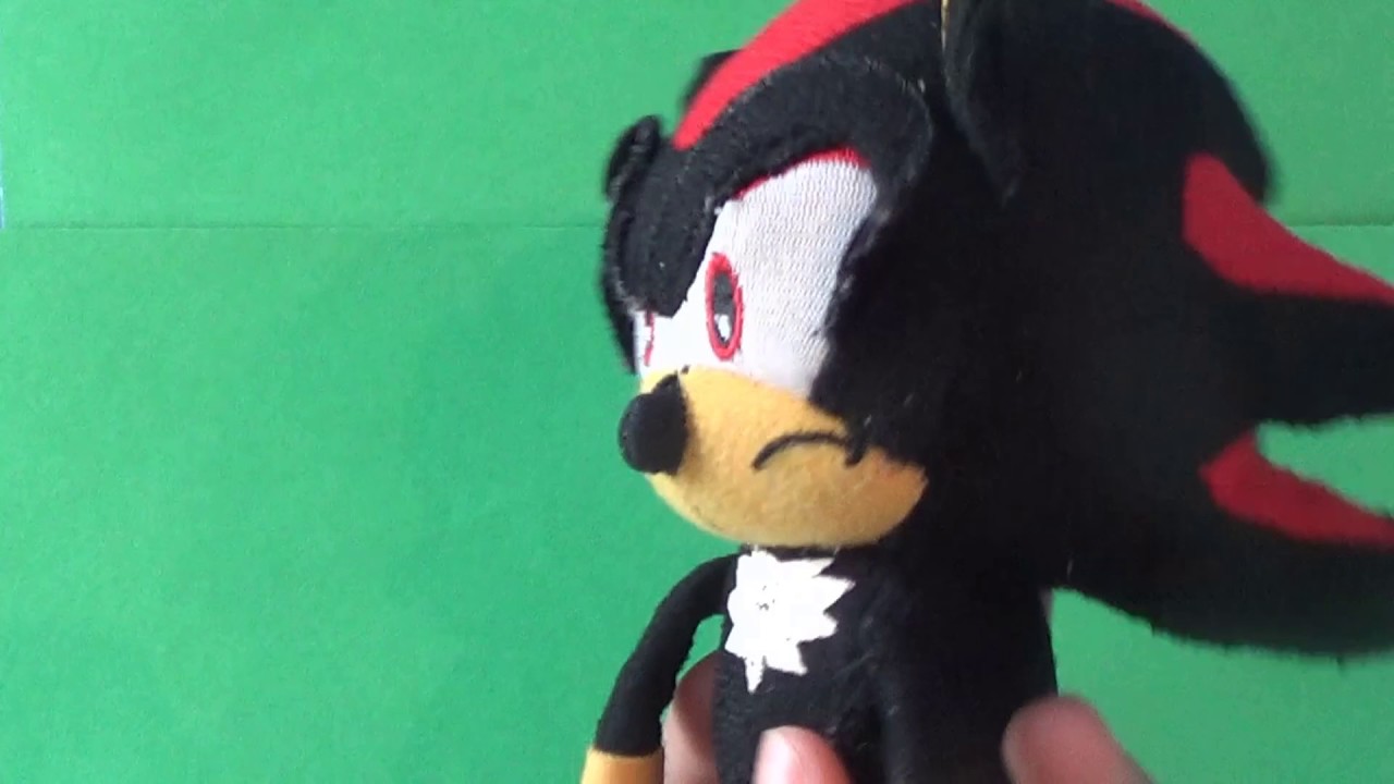 Shadow the Hedgehog plush green screen - YouTube
