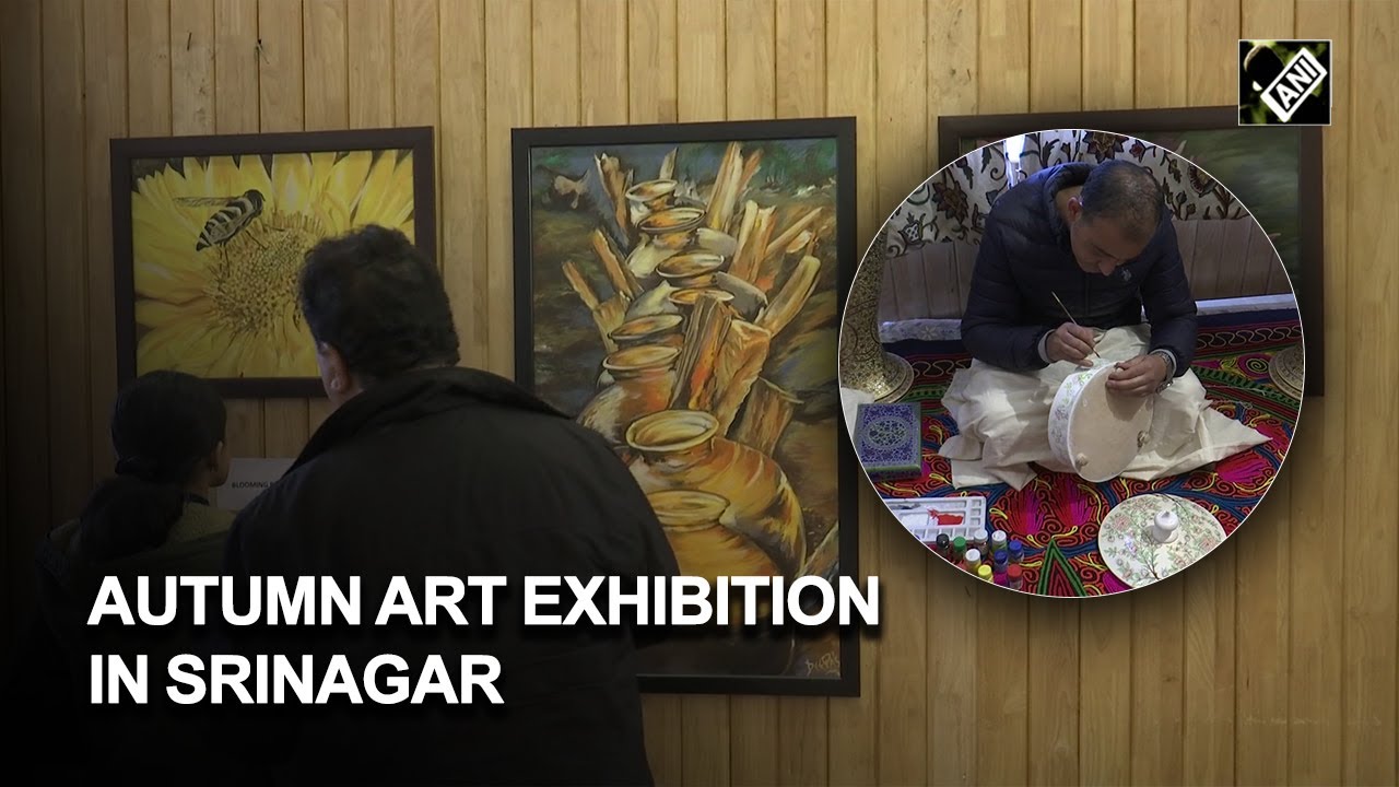 National reputed Artist Deepa Soni organises Autumn Art exhibition in Srinagar - YouTube