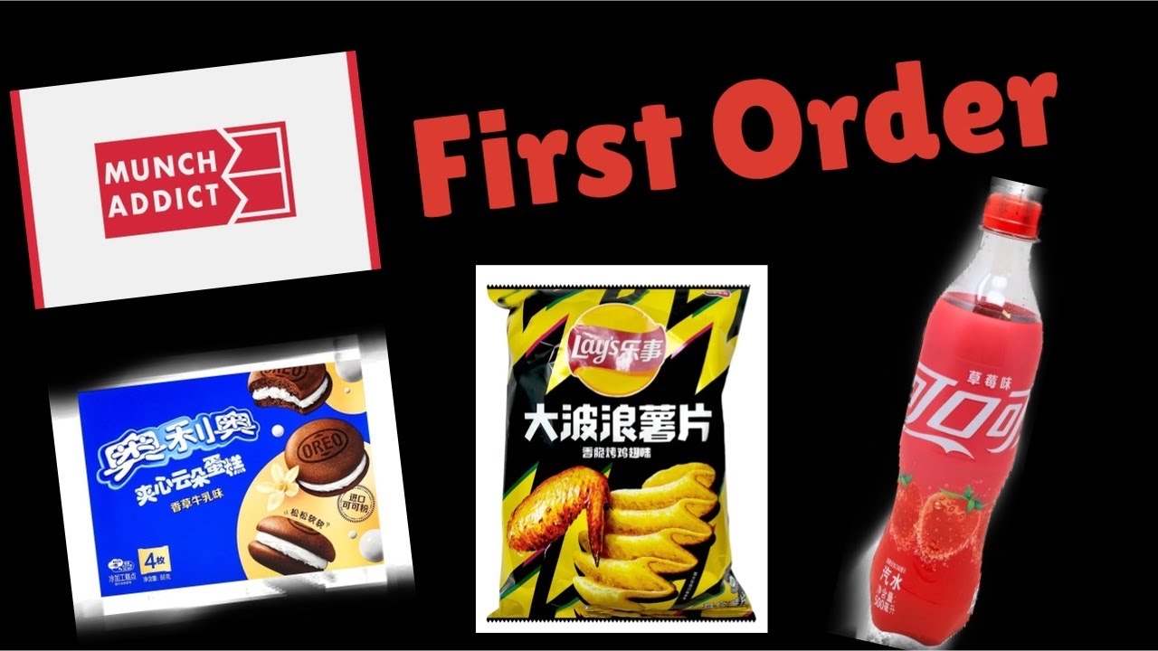 My first Munch Addict snacks that I order. - YouTube