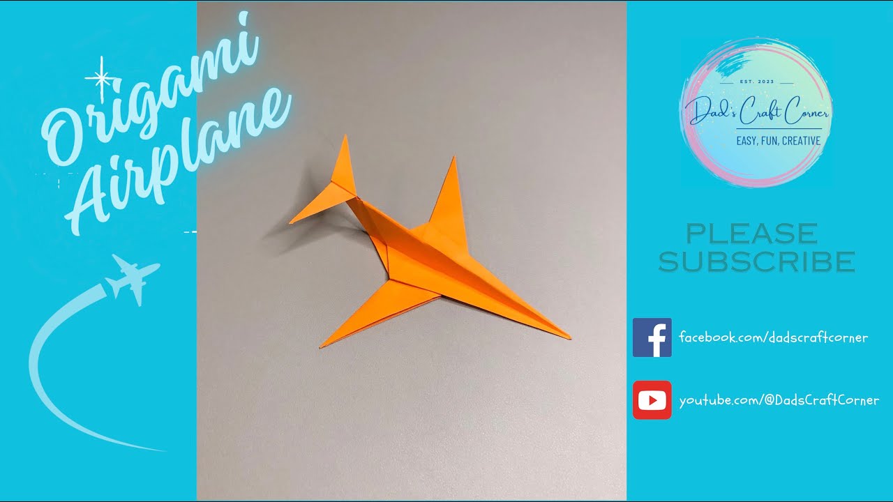 DIY Airplane - Private Jet / Fun Origami Activity - YouTube