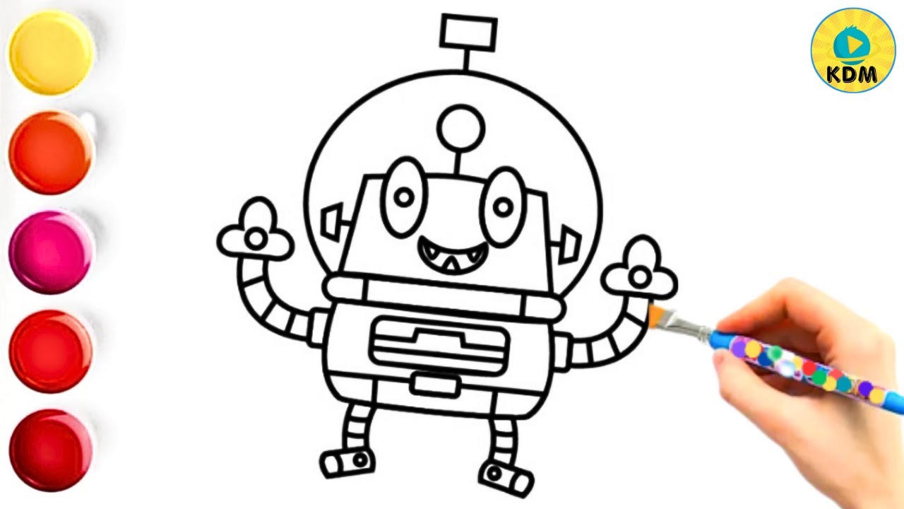 ALIEN ROBOT EASY DRAWING FOR KIDS| HOW TO DRAW | STEP BY STEP| LEARN ...