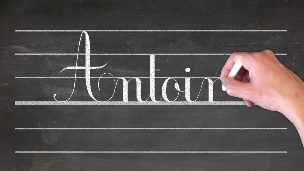 Ecrire Antoine 🖋 prénom lettres cursives attachées 📕 Ecole Primaire ...