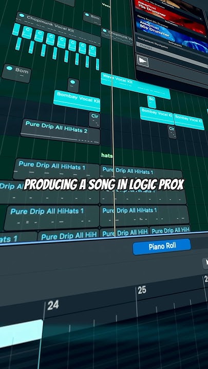 Producing a song in Logic Pro X 🔥#musicproducer #musicproduction #logicprox #beatmaker # ...