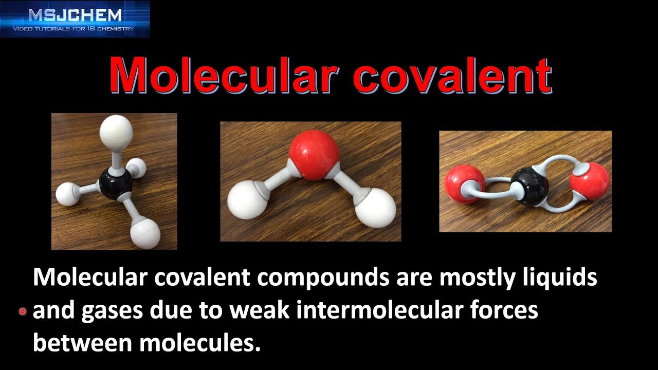 4.3 Structure and properties of covalent compounds (SL) - YouTube